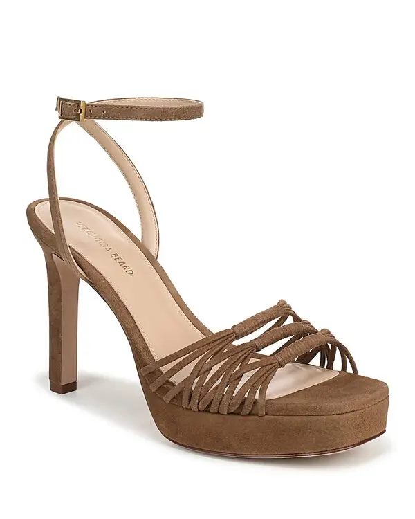 Veronica Beard Beverlee Sandals - Chestnut
