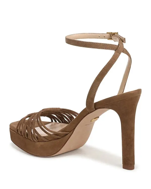 Veronica Beard Beverlee High Heel Sandals - Chestnut