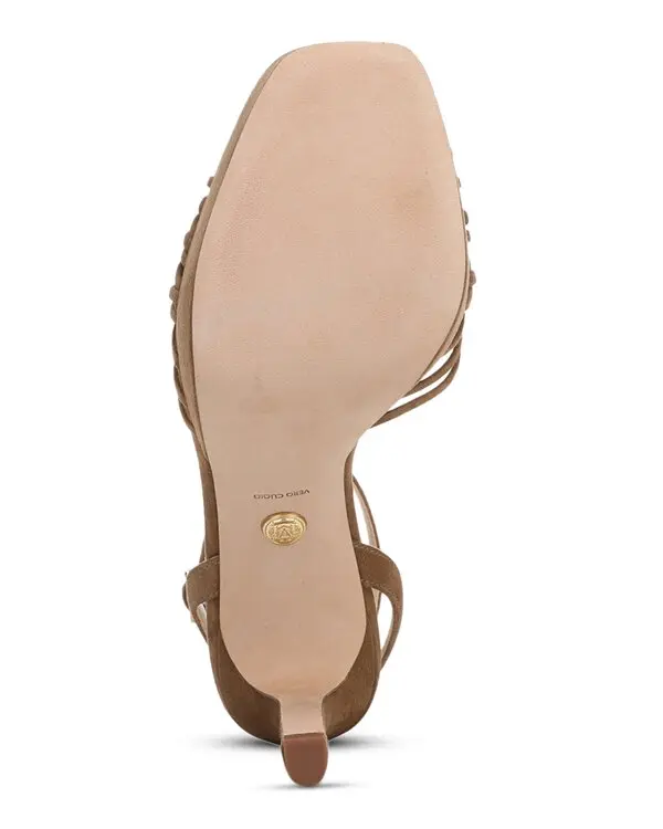 Veronica Beard Beverlee High Heel Sandals - Chestnut