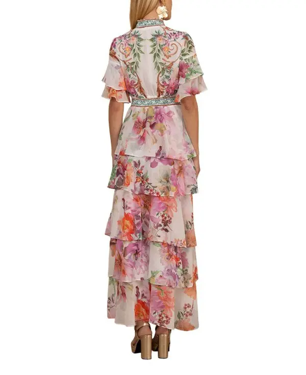 Hale Bob Itzayana Chiffon Maxi Dress
