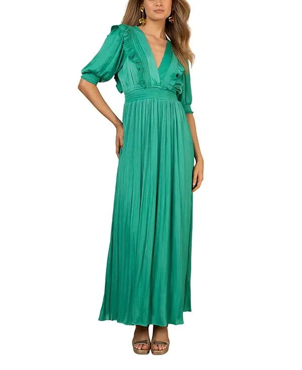 Hale Bob Lovisa Charmeuse Dress - Green