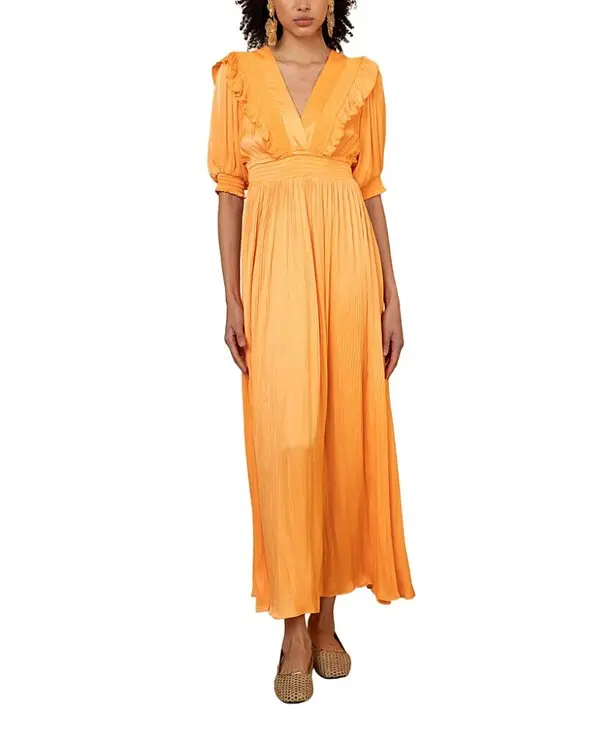 Hale Bob Lovisa Charmeuse Dress - Orange