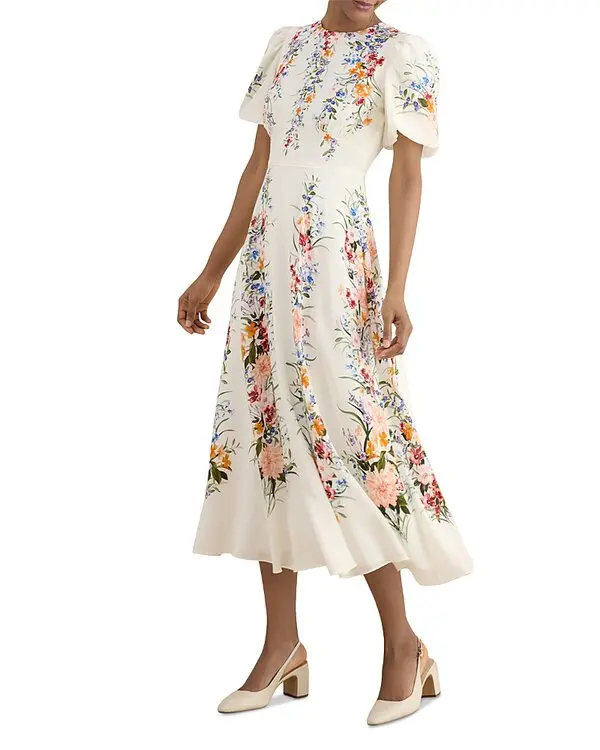 HOBBS LONDON Wisley Silk Midi Dress