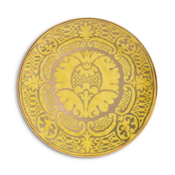 L'Objet Fortuny Orsini Dessert Plate, Set Of 4 - Yellow