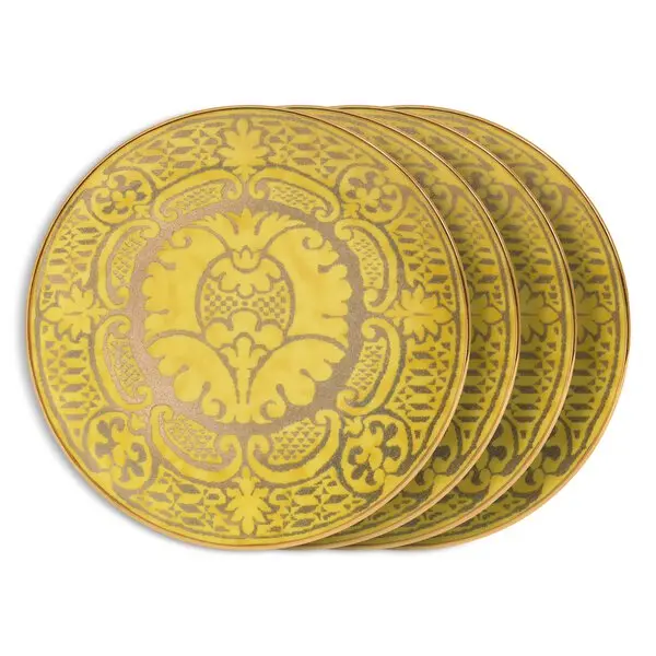 L'Objet Fortuny Orsini Dessert Plate, Set Of 4