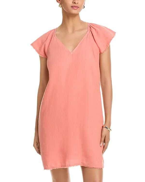 Tommy Bahama Two Palms Flutter Shift Dress - Peach Gelato