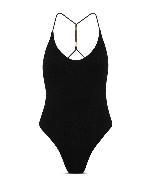 VIX PAULA HERMANNY Mabel One Piece Swimsuit - Black