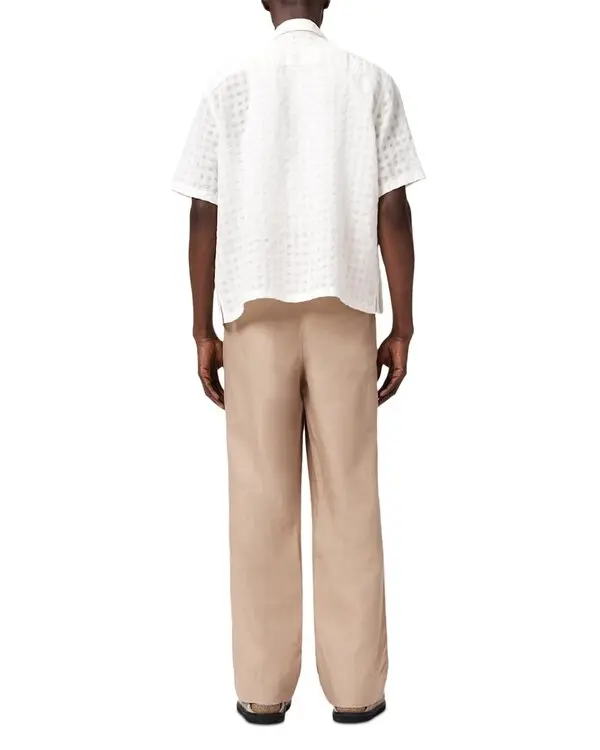 ALLSAINTS Roland Straight Fit Trouser Pants - Nutmeg Brown