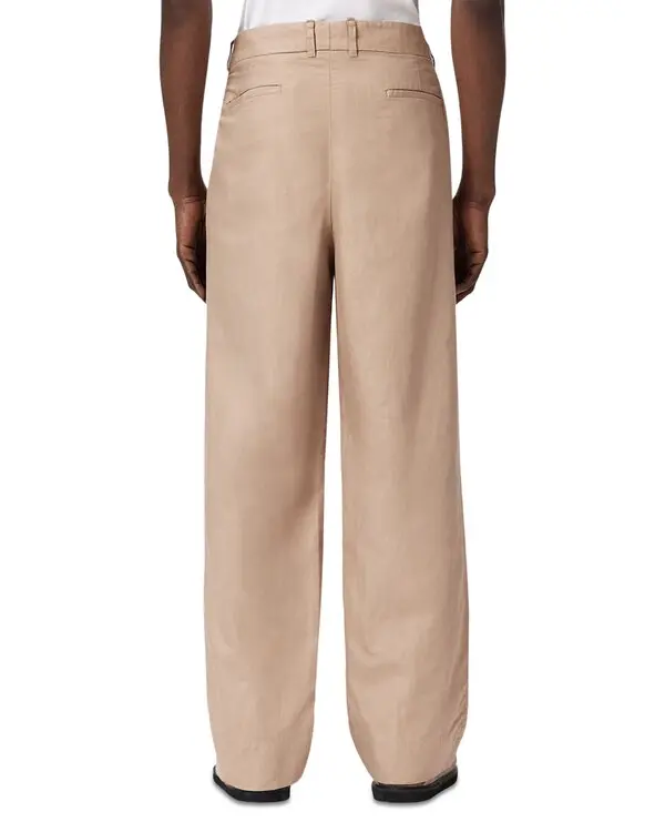 ALLSAINTS Roland Straight Fit Trouser Pants - Nutmeg Brown