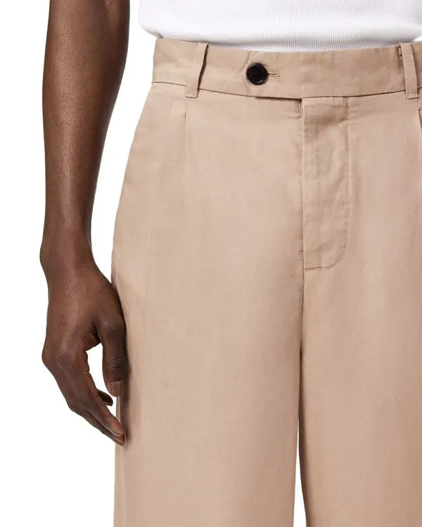 ALLSAINTS Roland Straight Fit Trouser Pants - Nutmeg Brown