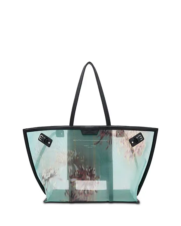 Proenza Schouler Days Carryall Large Printed Tote Bag - Verdigris