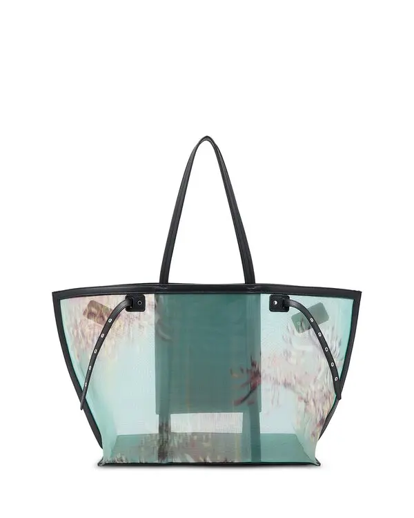 Proenza Schouler Days Carryall Large Printed Tote Bag - Verdigris