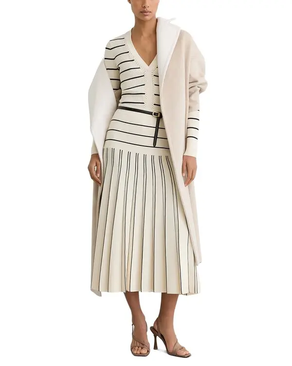 REISS Alice Pleated Skirt