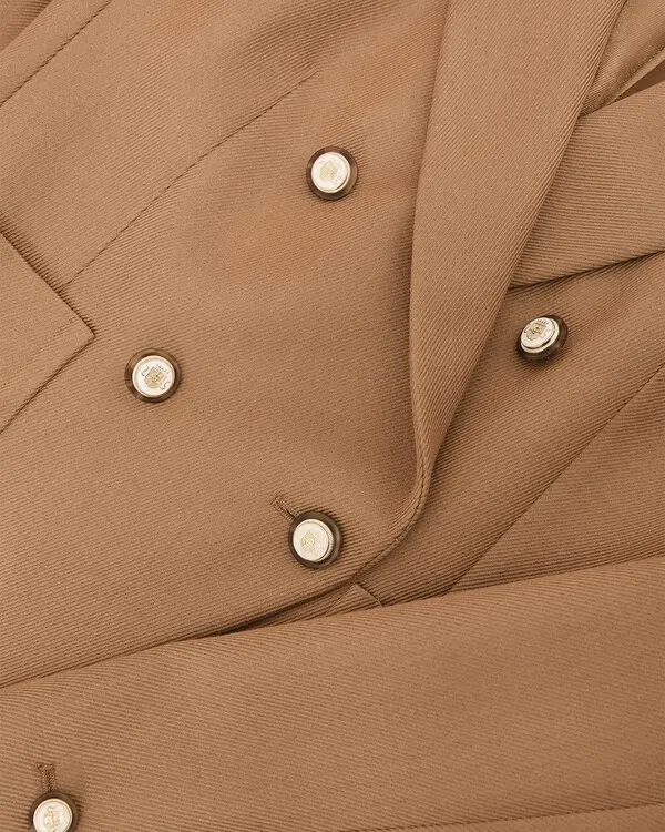REISS Double Breasted Blazer - Camel