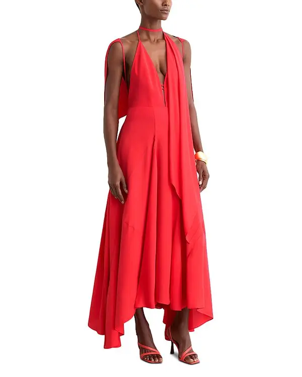 REISS Evory Layered Maxi Dress