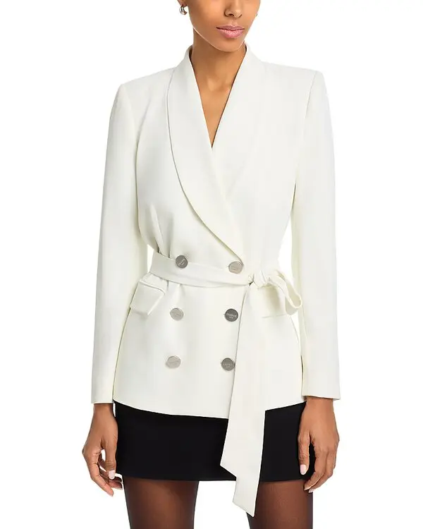 L'Agence Aven Wrap Blazer - Ivory