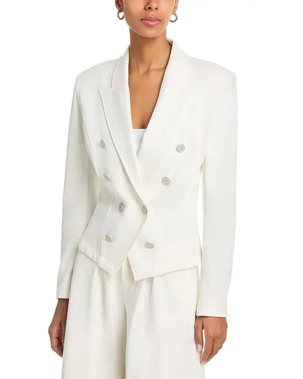 L'Agence Emerson Double-breasted Blazer - Ivory