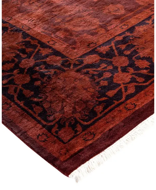 Bloomingdale'S Fine Vibrance M1495 Area Rug 6'1x9'3 - Red