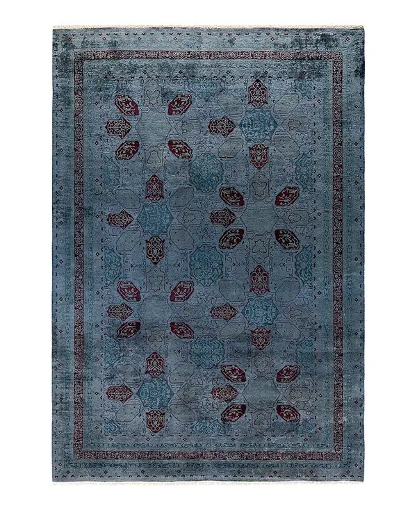 Bloomingdale'S Fine Vibrance M1427 Area Rug 6'2x9'0 - Gray