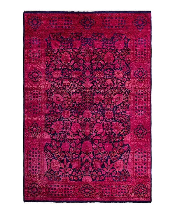 Bloomingdale'S Fine Vibrance M1093 Area Rug 6'0x9'0 - Pink