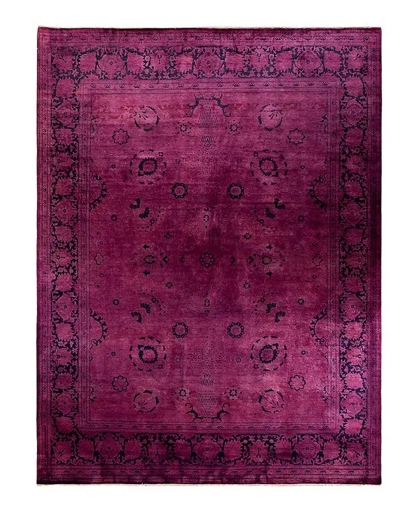 Bloomingdale'S Fine Vibrance M1471 Area Rug 9'2x12'1 - Black