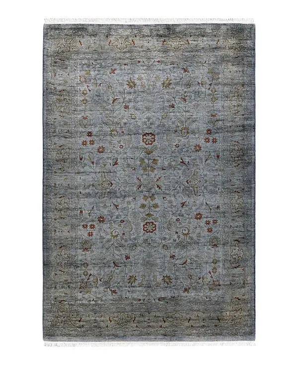 Bloomingdale'S Fine Vibrance M1352 Area Rug 4'2x6'5 - Gray