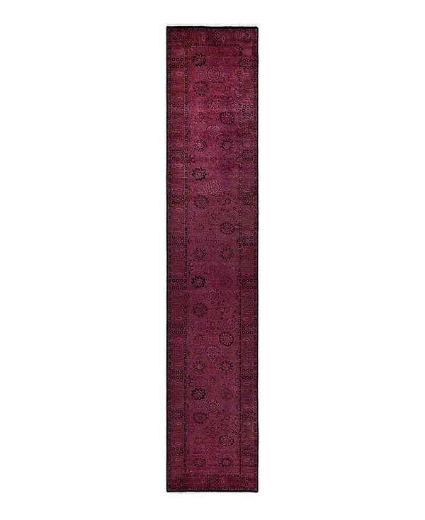 Bloomingdale'S Fine Vibrance M1506 Runner Area Rug 2'7x14'4 - Pink