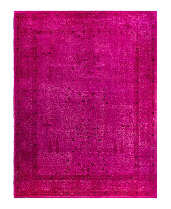 Bloomingdale'S Fine Vibrance M1230 Area Rug 9'2x12'1 - Pink