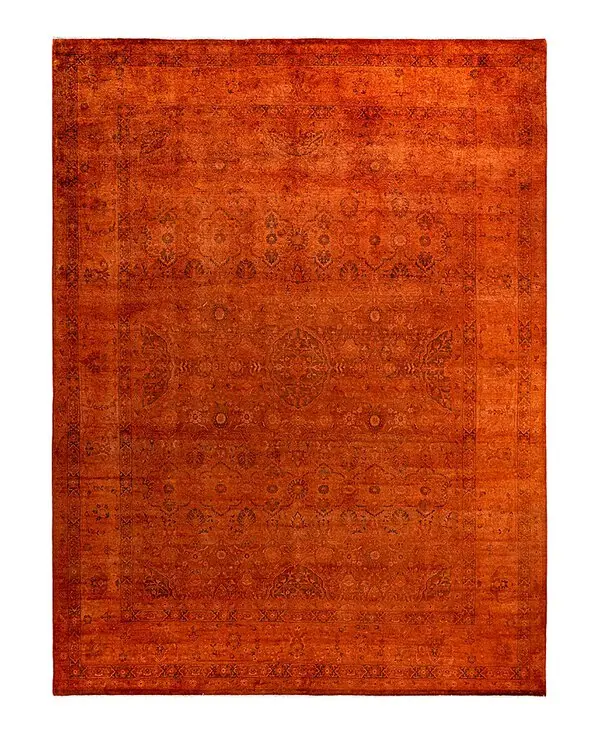 Bloomingdale'S Fine Vibrance M1602 Area Rug 9'2x12'5 - Orange