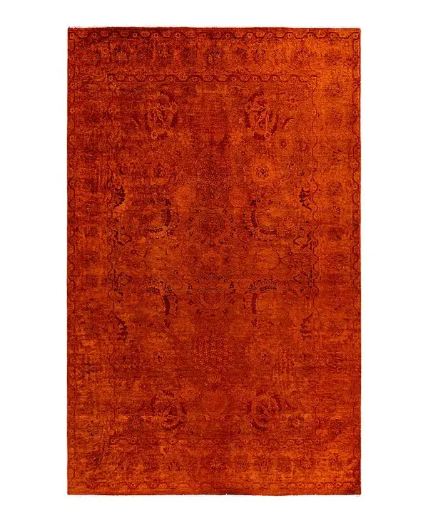 Bloomingdale'S Fine Vibrance M1318 Area Rug 6'2x9'5 - Orange