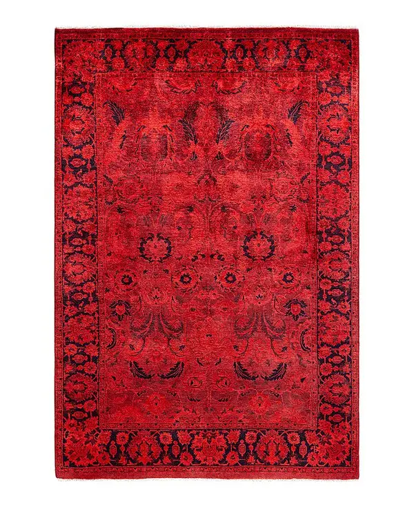 Bloomingdale'S Fine Vibrance M1151 Area Rug 4'3x6'2 - Orange