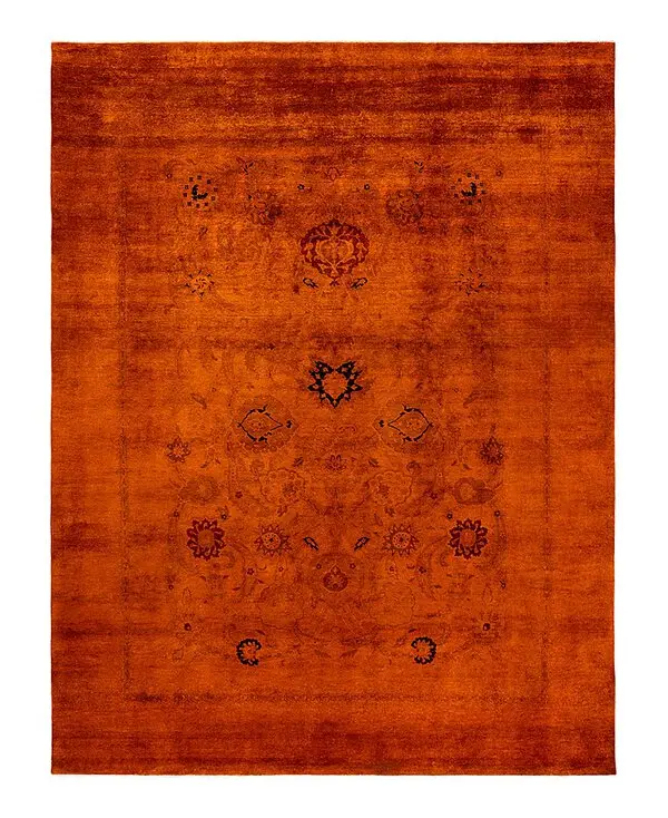 Bloomingdale'S Fine Vibrance M1322 Area Rug 9'0x12'2 - Orange