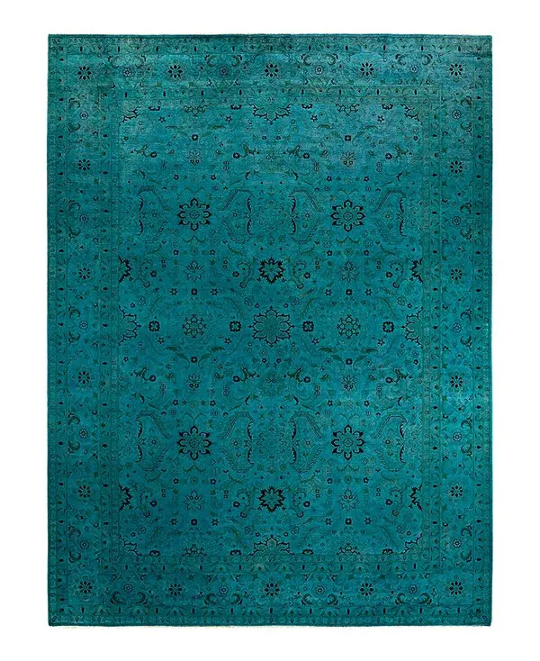 Bloomingdale'S Fine Vibrance M1375 Area Rug 9'2x12'5 - Blue