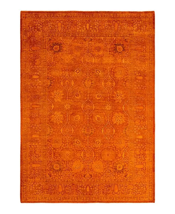 Bloomingdale'S Fine Vibrance M1274 Area Rug 6'2x9'0 - Orange
