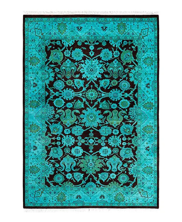 Bloomingdale'S Fine Vibrance M1279 Area Rug 4'2x6'0 - Red