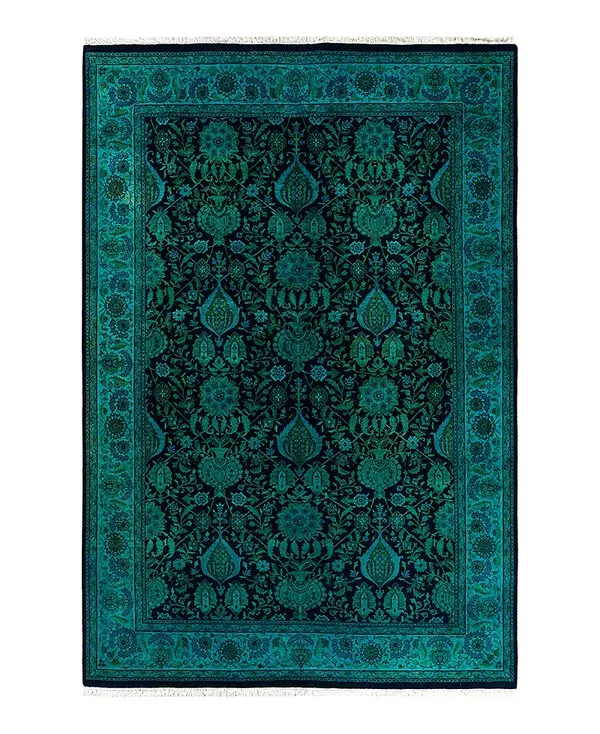 Bloomingdale'S Fine Vibrance M1495 Area Rug 6'1x9'2 - Purple