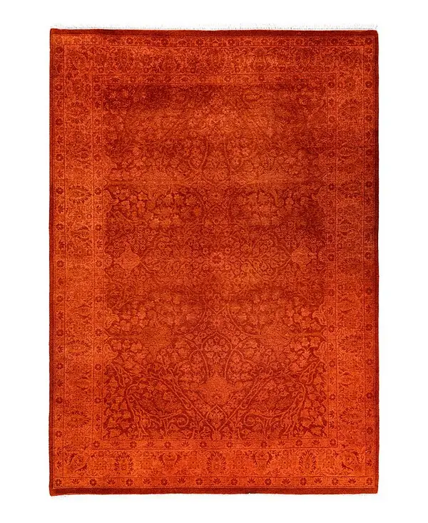 Bloomingdale'S Fine Vibrance M1385 Area Rug 4'2x6'0 - Orange