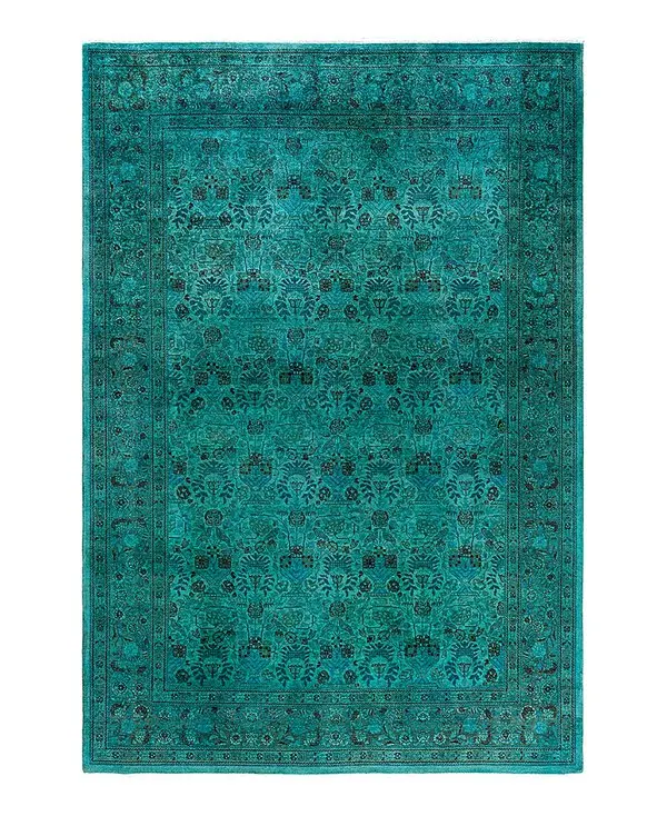 Bloomingdale'S Fine Vibrance M1503 Area Rug 6'2x9'2 - Blue