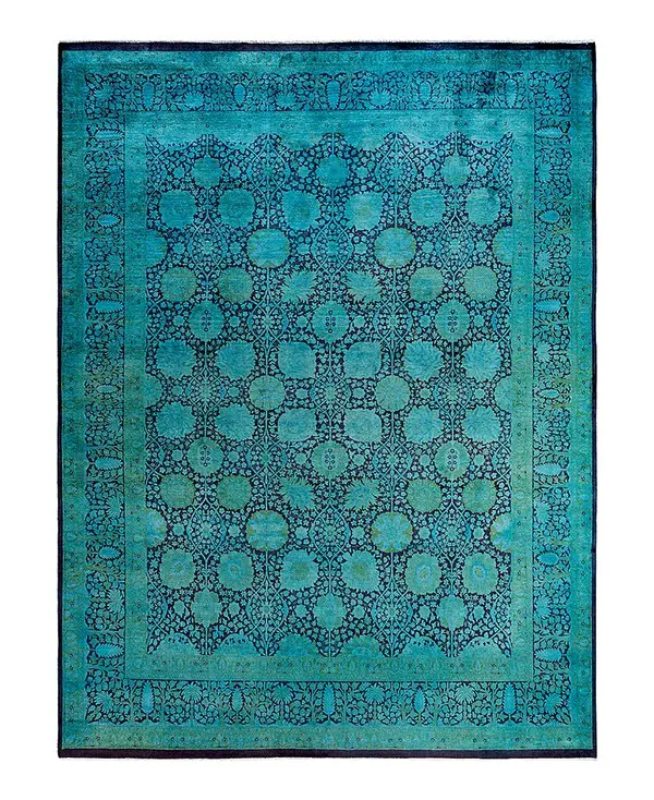 Bloomingdale'S Fine Vibrance M1463 Area Rug 8'0x10'7 - Blue