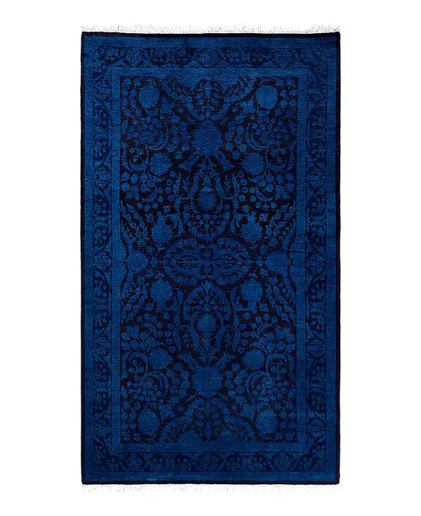 Bloomingdale'S Fine Vibrance M1453 Area Rug 3'1x5'5 - Blue