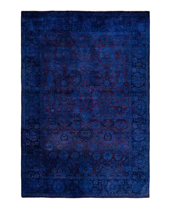 Bloomingdale'S Fine Vibrance M1130 Area Rug 6'2x9'0 - Blue