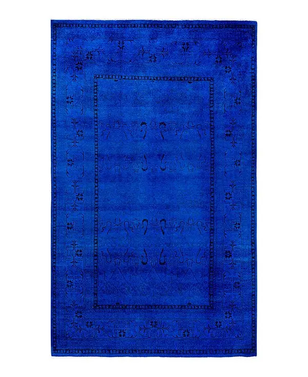 Bloomingdale'S Fine Vibrance M1554 Area Rug 5'3x7'10 - Blue