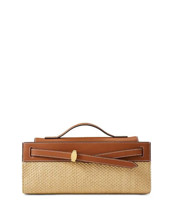 Veronica Beard Dash Raffia Clutch