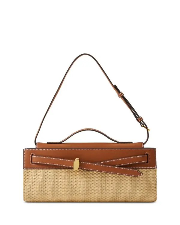 Veronica Beard Dash Raffia Clutch