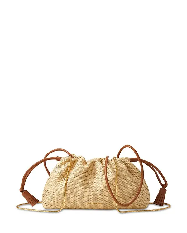 Veronica Beard Small Raffia Crossbody Bag
