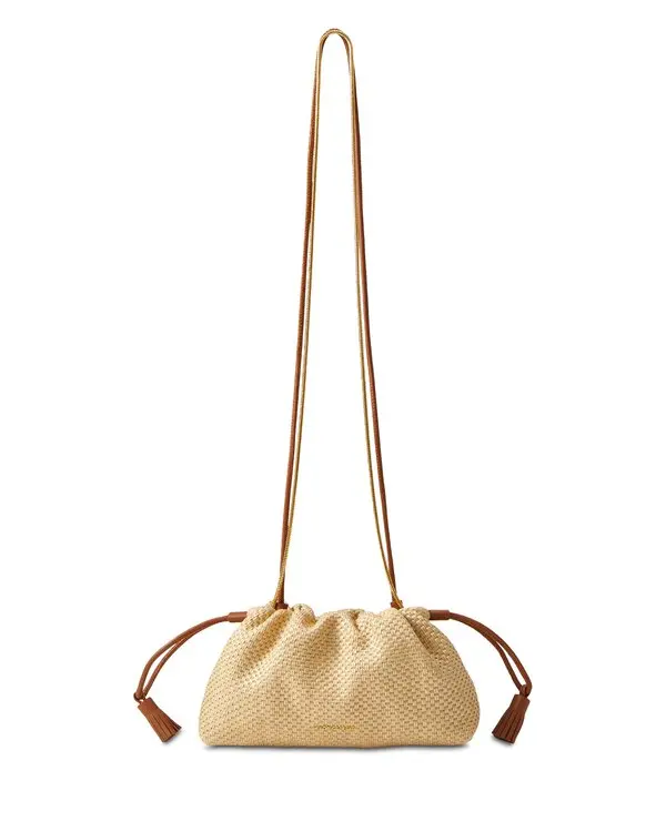 Veronica Beard Small Raffia Crossbody Bag