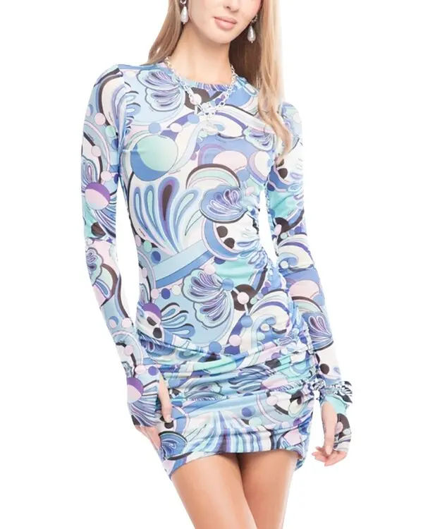 CAPITTANA Noah Ruched Mini Dress