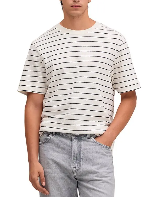 Nn07 Pedro Stripe T-shirt - Navy Blue