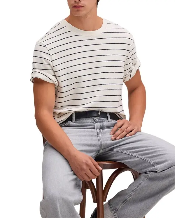 Nn07 Pedro Stripe T-shirt - Navy Blue