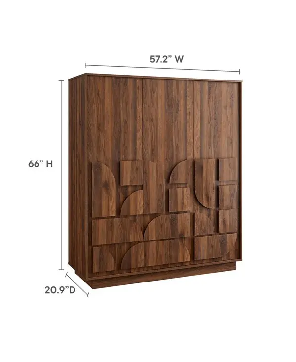 MODWAY Bulwark 3-door Wardrobe Closet